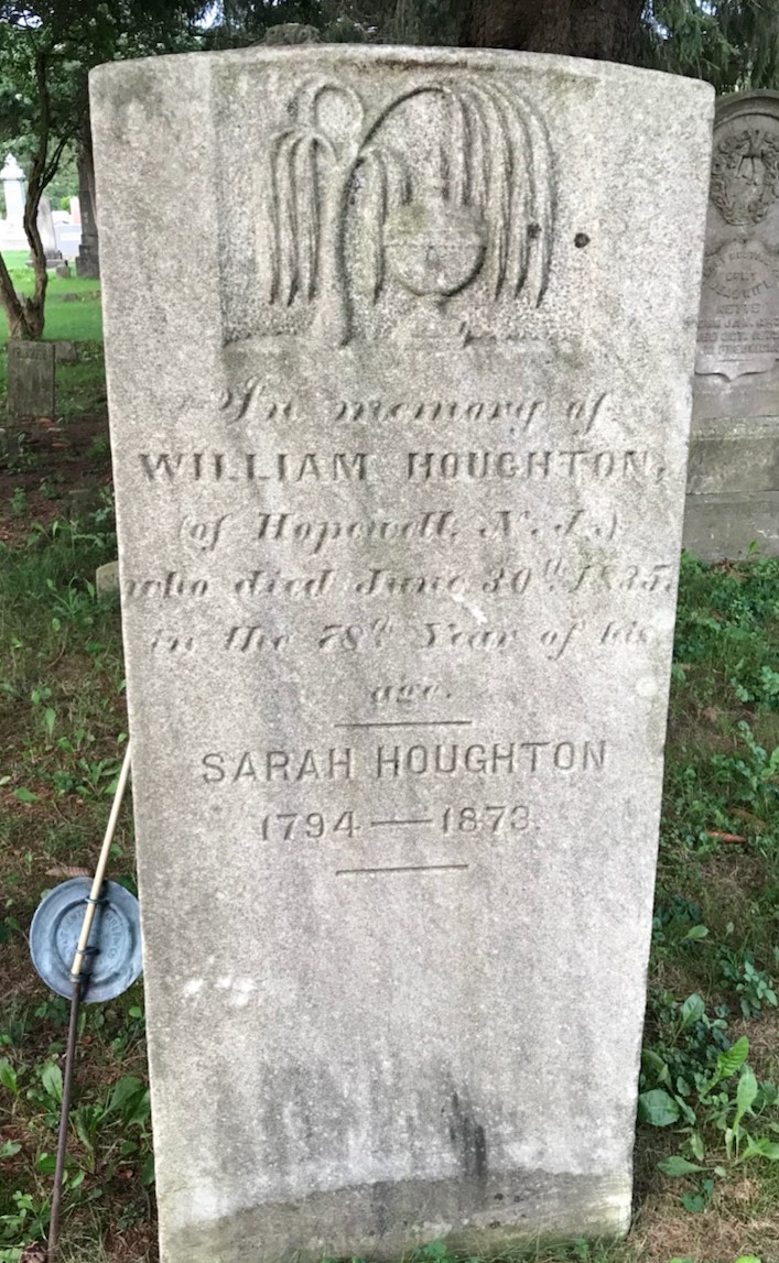 William Houghton gravestone - Jonnes Genealogy