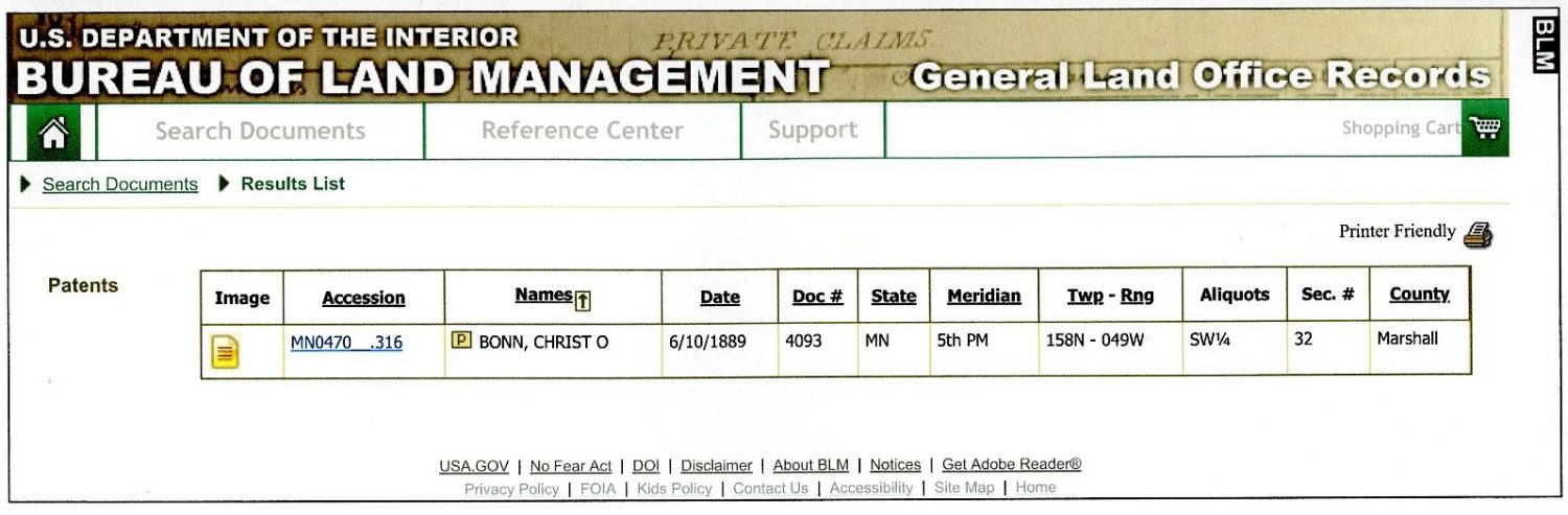 How to Order a Federal Land Entry File