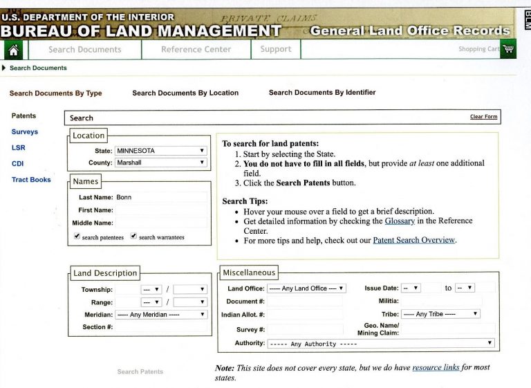 How to Order a Federal Land Entry File